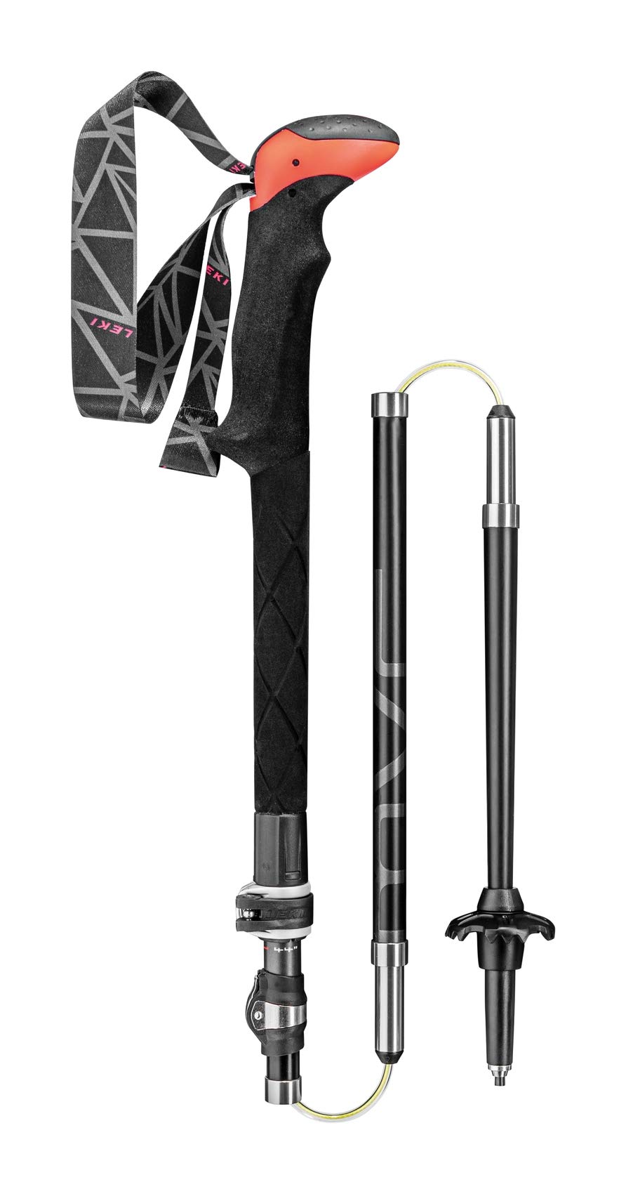 LEKI Micro Vario Carbon Trekking Pole Pair - 110-130 Black/Red