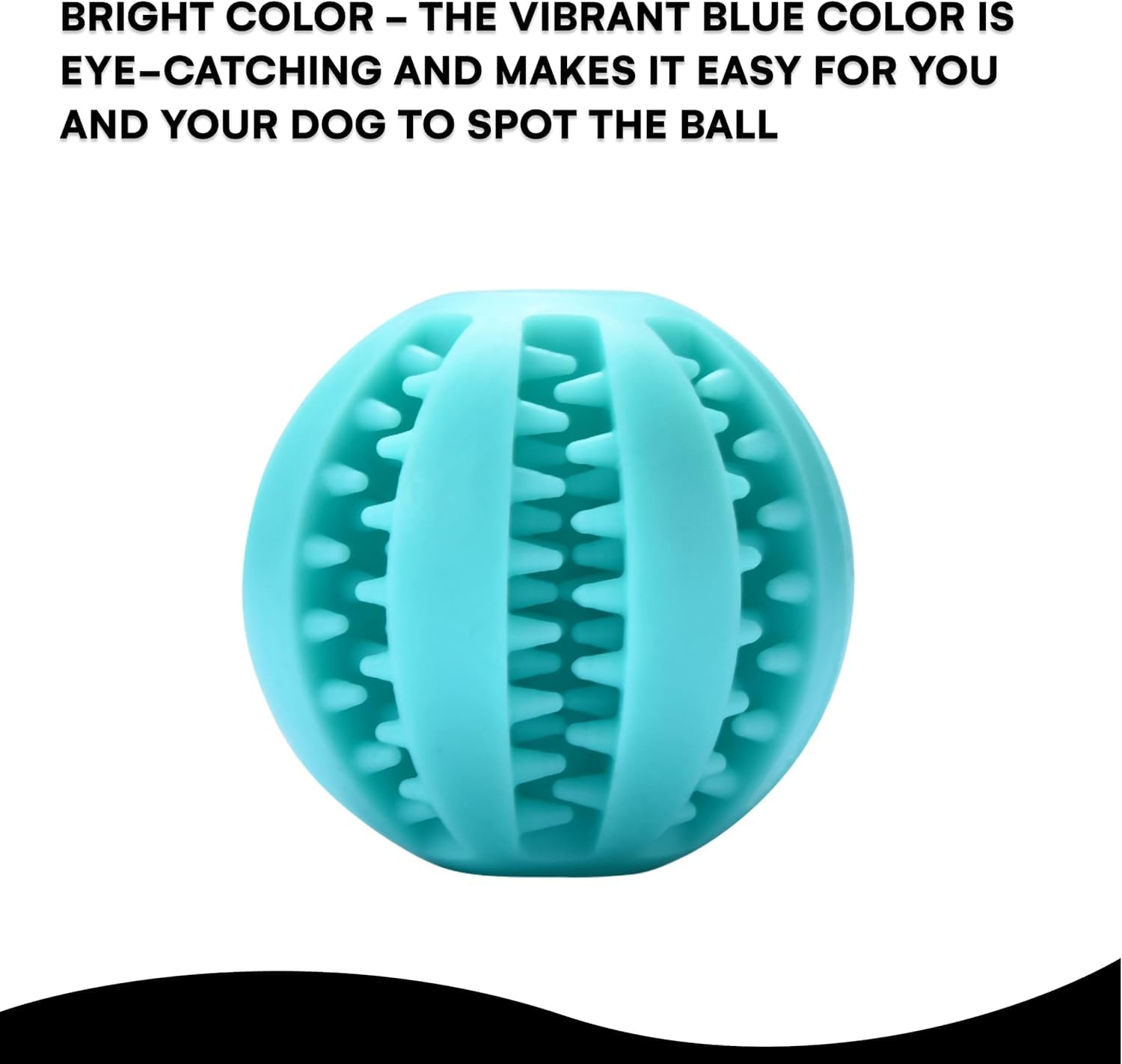 Interactive Dog Chew Toy Ball - Bite-Resistant Dog Treat Ball Dispenser Feeder - Ideal as Dog Puzzle Toys for Dog Boredom, Puppy Teething & Mind Stimulating Training Exercise (Color May Vary)