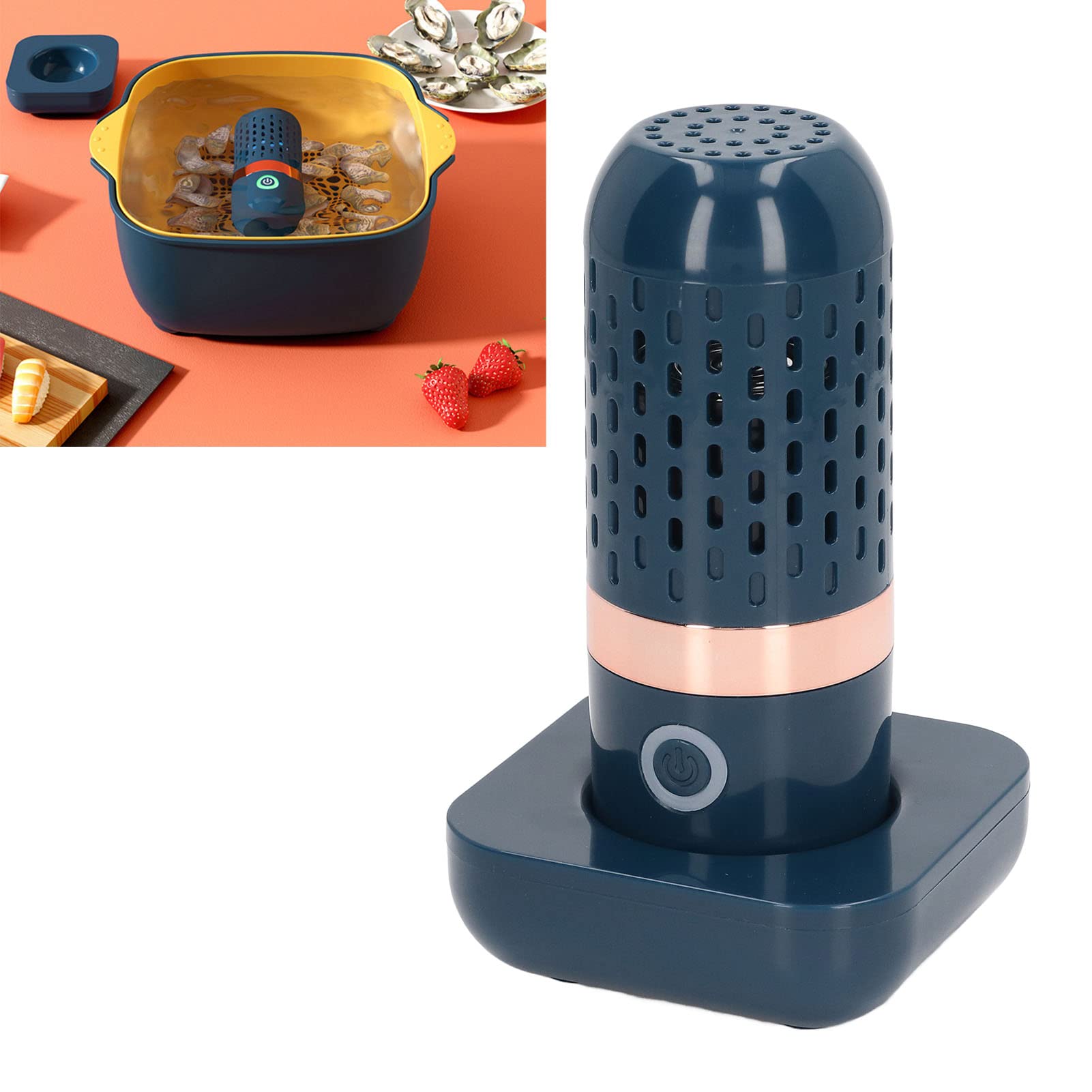 Nikou Fruit and Vegetable Cleaning Machine, Portable Cleaning and Cleaning Fully Automatic Food Purifier for Cleaning Fruit Rice Meat,USB Charging