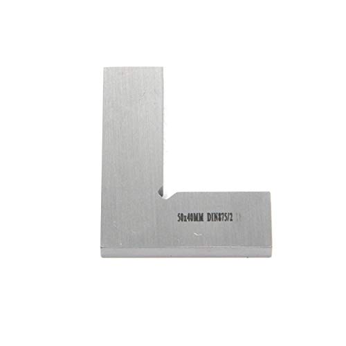T Tulead Machinist Square Precision Square Carbon Steel Solid Machinist Square Woodworking Square 50x40mm/2"x1.57"