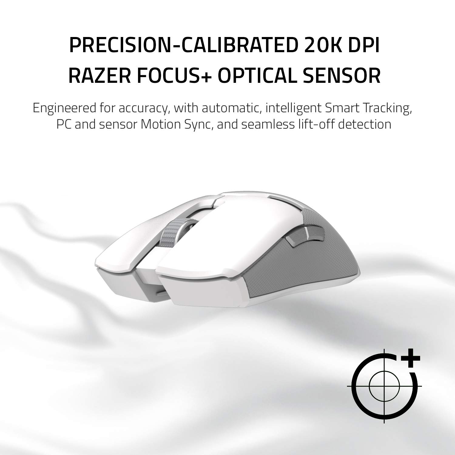 Razer Viper Ultimate Lightweight Wireless Gaming Mouse & RGB Charging Dock: Hyperspeed Wireless Technology - 20K DPI Optical Sensor - 74g Lightweight - 70 Hr Battery - Mercury White