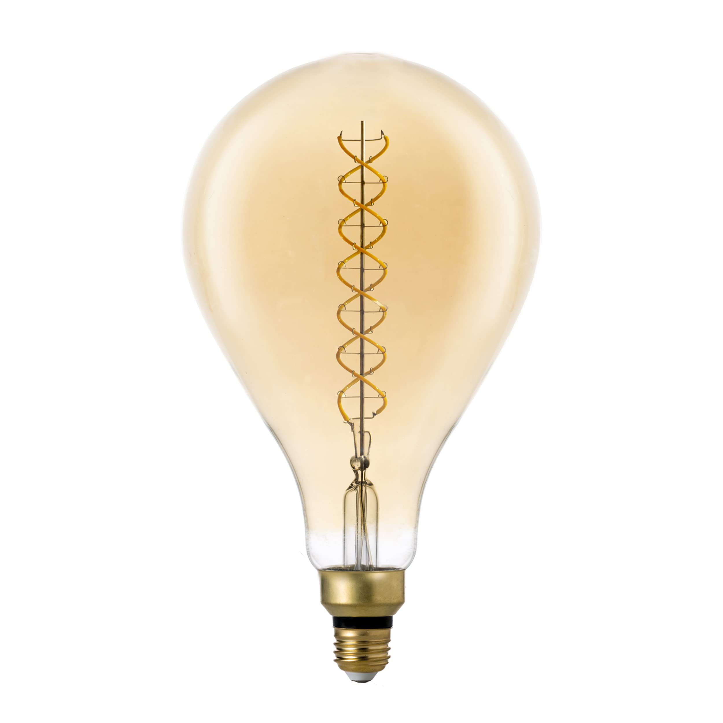 Mveriud PS52 LED Decorative LED Large Bulb for Pendant Light, 2200K Warm White, Amber Glass, 300LM, E26 Medium Base. 6.5W(40W Equivalent), CRI90