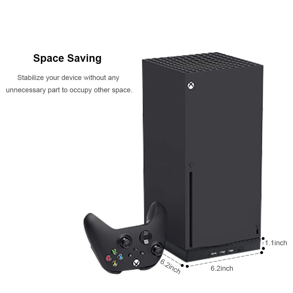 Mviioe Fan Cooling System Compatible with Series X Stand with 2 Turbo Fan, 3 Level Adjustable Speed, 3 USB 2.0 Port & 1 Port Type C (Only Compatible with Series X)
