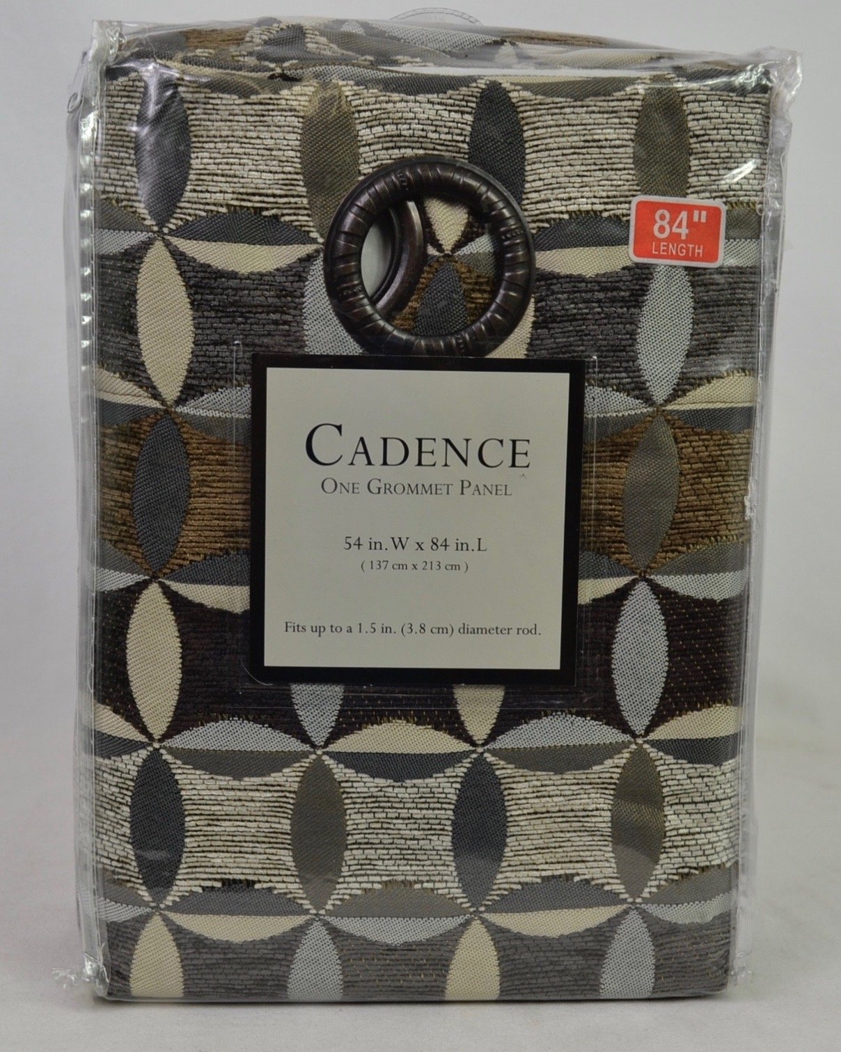 Kensington Home Fashions Cadence Jacquard 84" L, 1 Grommet Window Curtain Panel in Desert