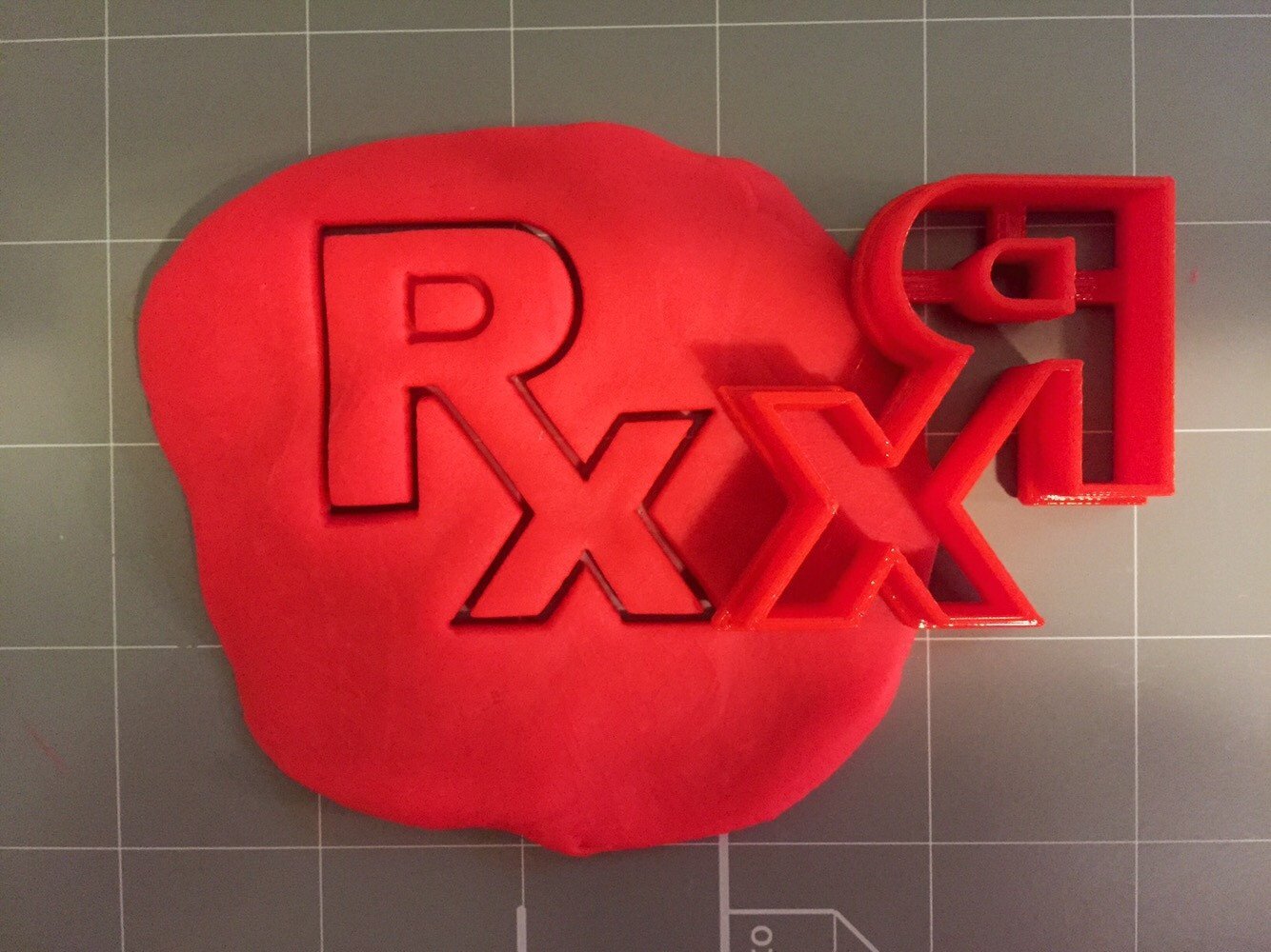 RX Logo Cookie Cutter (3 Inch)