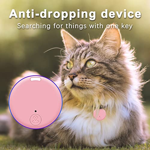 Uqiangy Portable Tracking Bluetooth 5.0 Mobile Key Tracking Smart an Ti Loss Device Pick up Location Near (Pink, One Size)