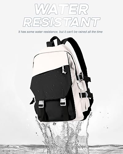UPPACK Black small backpack for women aesthetic college backpack Bag travel bag Hiking Preppy Backpack for Men Lightweight Casual Daypack