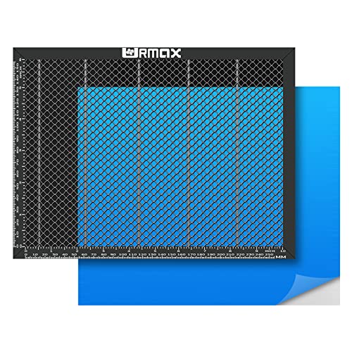 URMAX Honeycomb Working Table, Premium Honeycomb Laser Bed for Laser Cutter Engraver, Honeycomb Working Bed for Fast Heat Dissipation Desktop-Protecting with Aluminum Plate, 11.81"x 7.87"x 0.87"