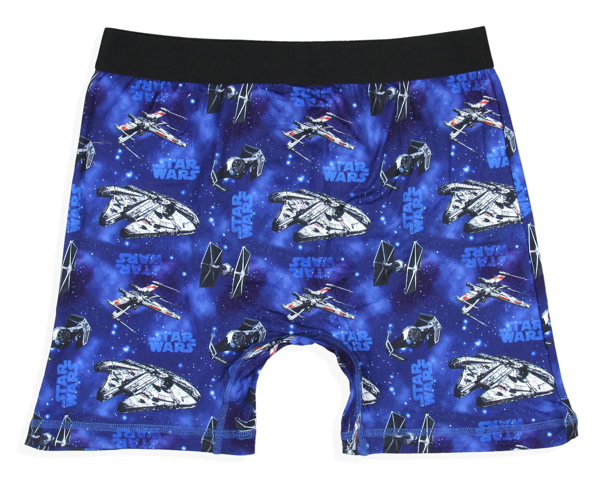 INTIMO Star Wars Mens' 2 Pack Comic Millennium Falcon Boxers Underwear Boxer Briefs (X-Large) Multicolored