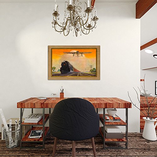 iCanvasART 1 Piece Giant Conquerers of Space and Time Pennsylvania Railroad Canvas Print by Print Collection, 26 x 18/1.5" Deep