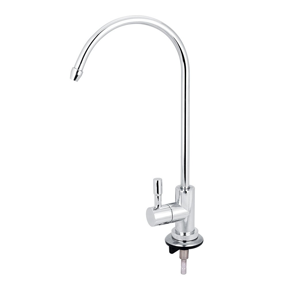 idalinya Water Faucet Basin Bathroom Tap 1/4'' Zinc Alloy Kitchen Faucet Tap Chrome Reverse Osmosis Ro Drinking Water Filter