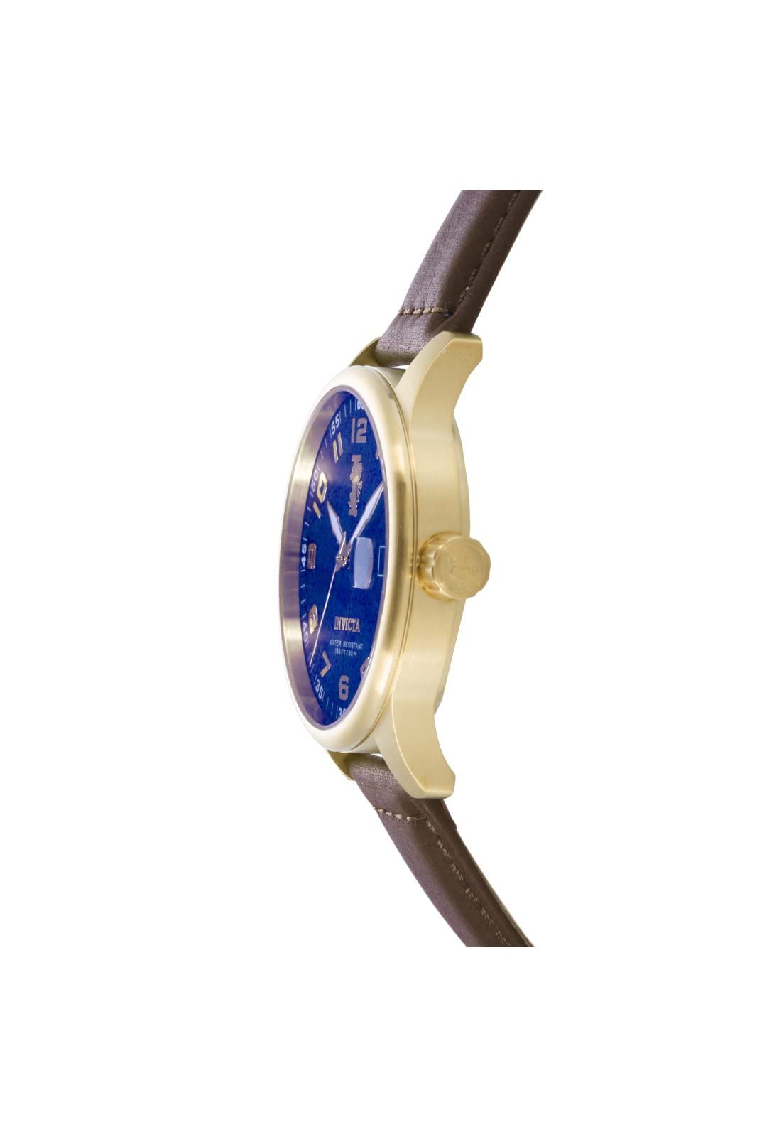 Invicta Men's 15255 "I-Force" 18k Gold Ion-Plated Stainless Steel and Brown Leather Watch