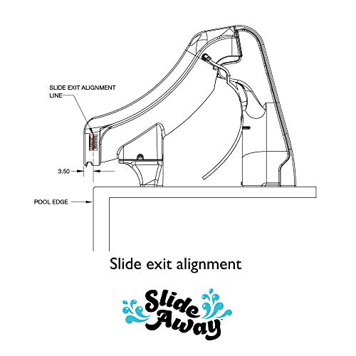 S.R. Smith 660-209-5810 SlideAway Removable In-Ground Pool Slide, Taupe
