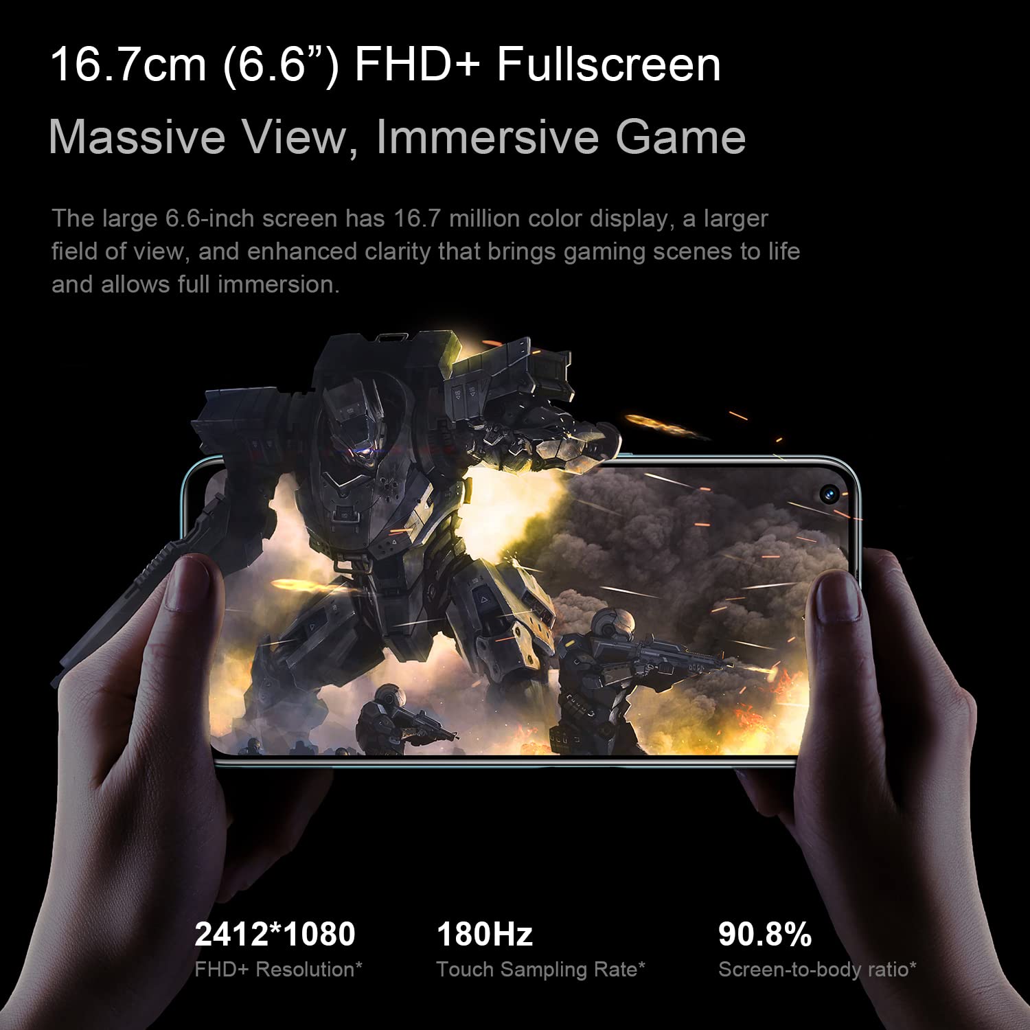 realme Narzo 50 Smartphone,6.6ββ120HZ Display Unlocked Android Cell Phone, Helio G96 Gaming Processor,50MP AI Triple Camera,5000mAH Massive Battery,33W Dart Charge,4GB+128GB, Dual Sim,Black