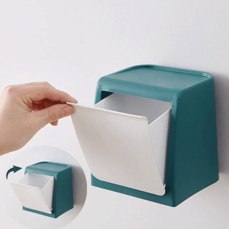 UXZDX Wall Mounted Garbage Cans of Bathroom Glass Door Mounted on The Garbage Stickers ( Color : Gray , Size : 14.5*14.9cm )