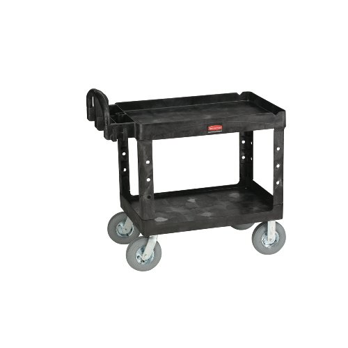RUBBERMAID COMMERCIAL PRODUCTS Heavy-Duty Service/Utility Cart Beige