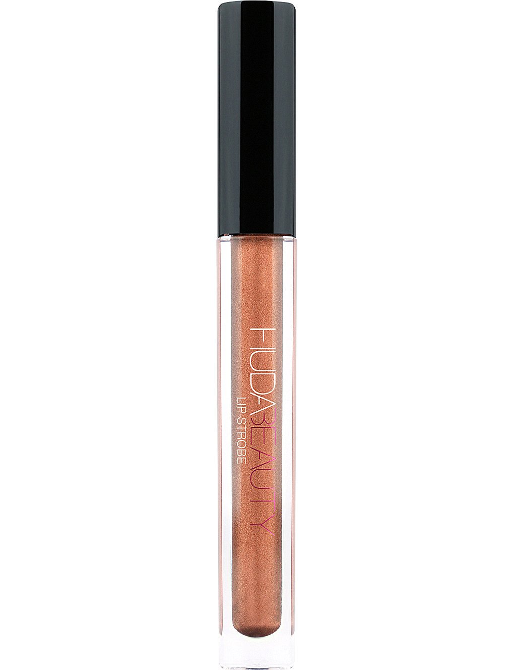 Huda Beauty Lip Strobe Metallic Lip Gloss In Foxy