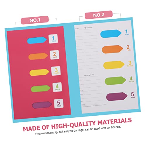 STOBOK 2pcs Notebook Prize Colorful Journal Daily Planner Book Digital Notepad Sketchbook Journal Notebooks for Work Time Management Jotters Coil Notepads Journey Handbooks
