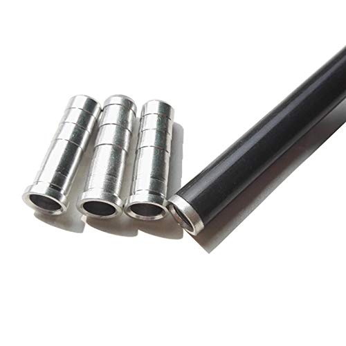 JJZS 12pack Archery Arrow Aluminum Inserts for 0.244’’ Carbon Arrow Shaft, Practice Field Points Inserts Adapter 6.2mm Fit Compound Bow Recurve Bow Target Shooting