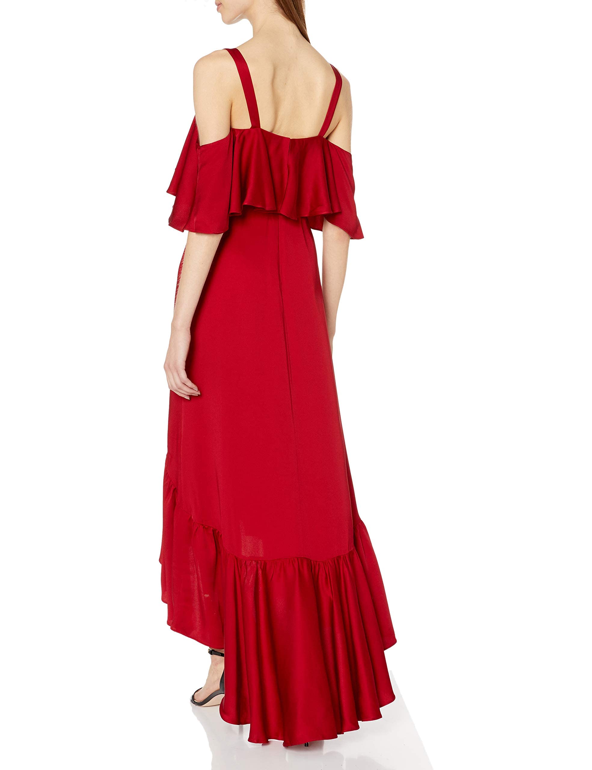 Jill Jill Stuart Women's Ruffle Hem Dress, Pimento, 4