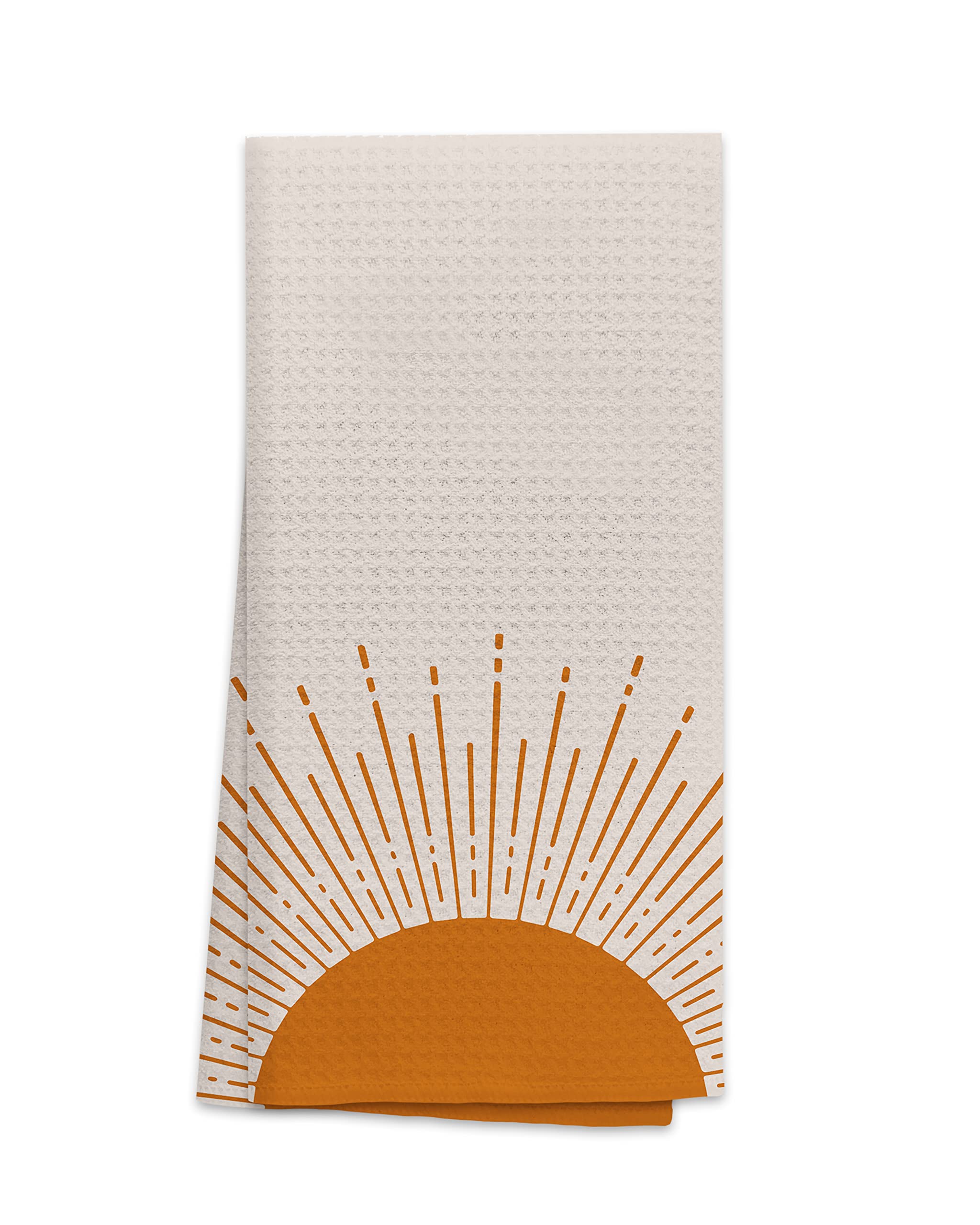 OHSUL Boho Kitchen Towels,Boho Dish Towels Dishcloth,Boho Sun Bathroom Hand Towel,Boho Sun Kitchen Towel Decor,Boho Kitchen Accessories, Boho Sun Decor (Color-2)