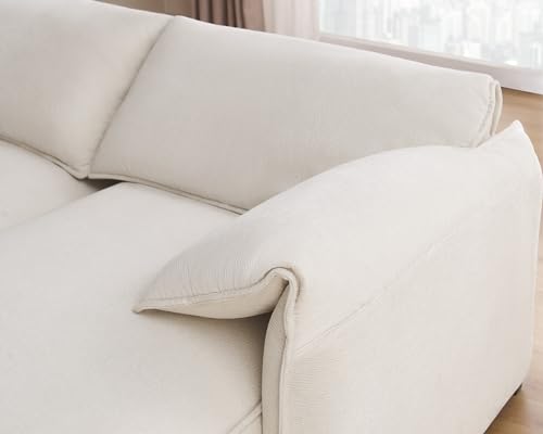 VANOMi 144" Oversized Sectional Fabric Sofa Set, Extra Large U Shaped Couch with Reversible Chaise Sectional Couch, Soft and Comfortable 6 Seater Sofa