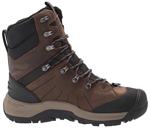KEEN Men's Revel 4 High Polar Insulated Waterproof Snow Boot, Canteen/Black, 8.5