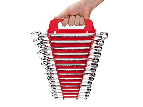 TEKTON Combination Wrench Set, 30-Piece (1/4-1 in., 8-22 mm) - Holder | 90191