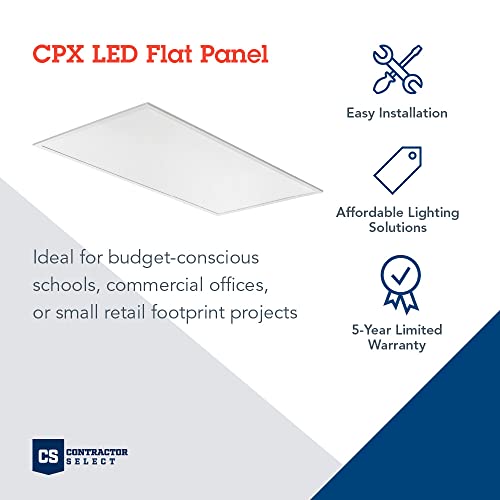 Lithonia Lighting CPX 2X4 40L 40K 120 NODIM CP2 2 ft. x 4 ft. CPX LED Flat Panel 4000 lumens 4000K CCT Non-dimming 2 Pack