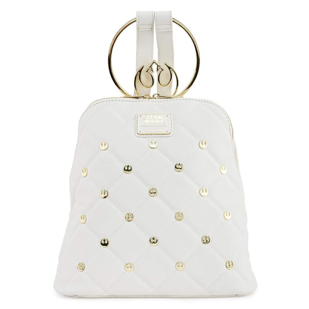 Loungefly Star Wars White Rebel Hardware Womens Double Strap Shoulder Bag Purse