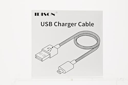 IDISON MFi Certified iPhone Charger, 4Packs(3/6/6/10FT) USB iPhone Charging Cable Nylon Braided Fast Charging Cord Compatible for iPhones/Pad(Gray +White)