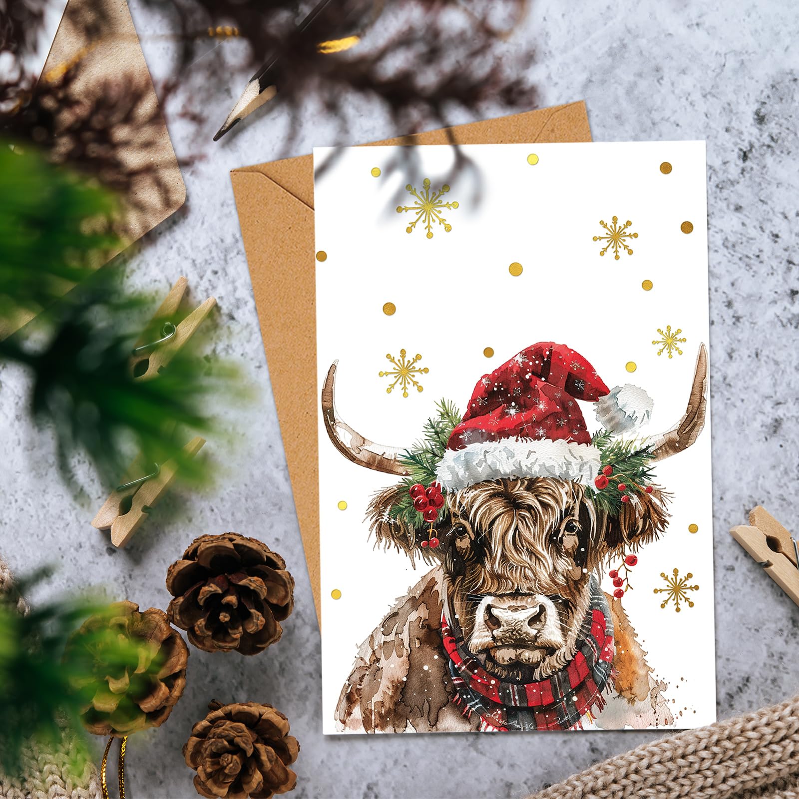 Whaline 36 Pack Halloween Greeting Cards with Sticker Envelope Vintage Ghost in Nature Blank Note Cards Bulk for Party Invitations
