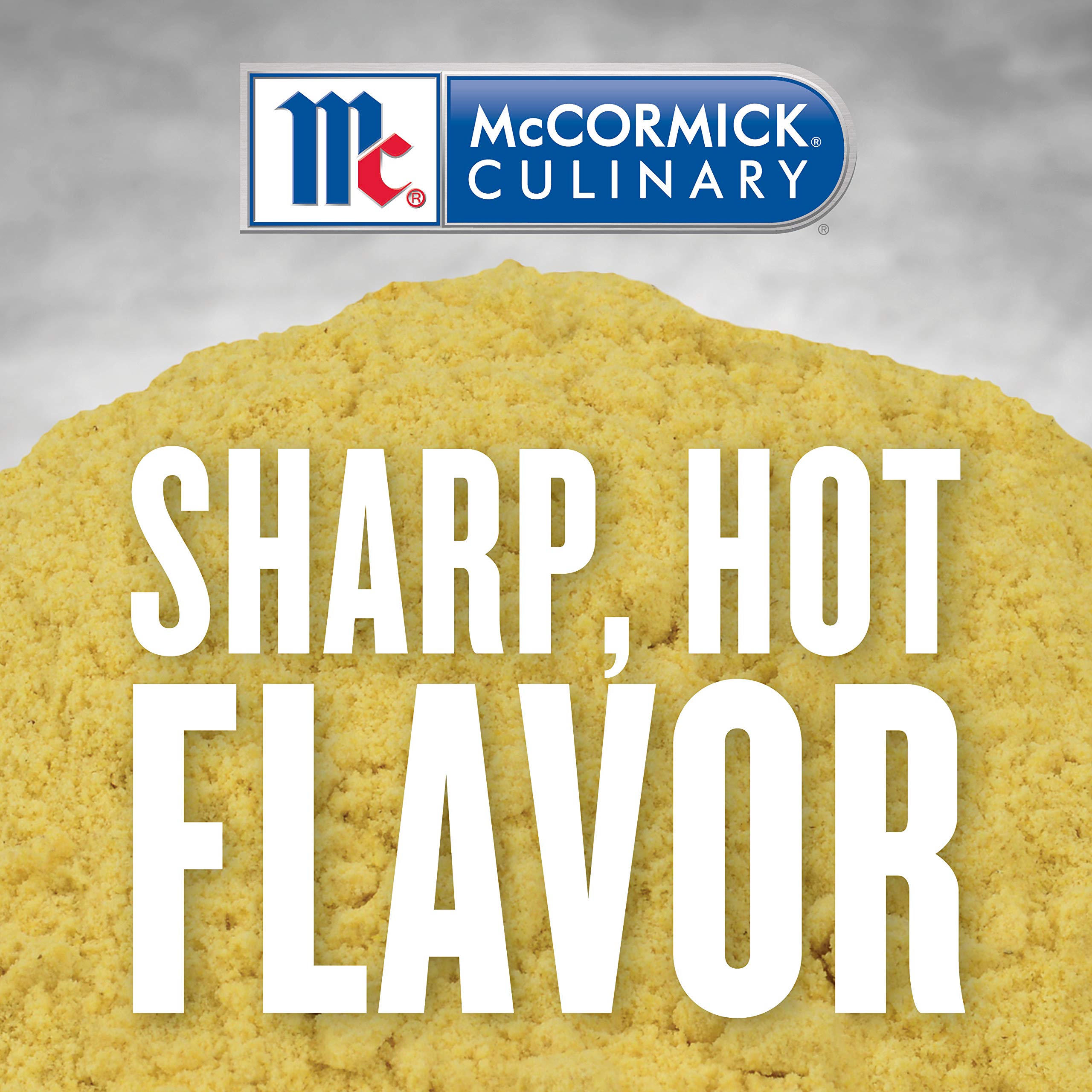 McCormick Culinary Ground Mustard, 16 oz - One 16 Ounce Container of Ground Mustard Powder for a Sharp Tangy Taste, Perfect for Dips, and Sauces