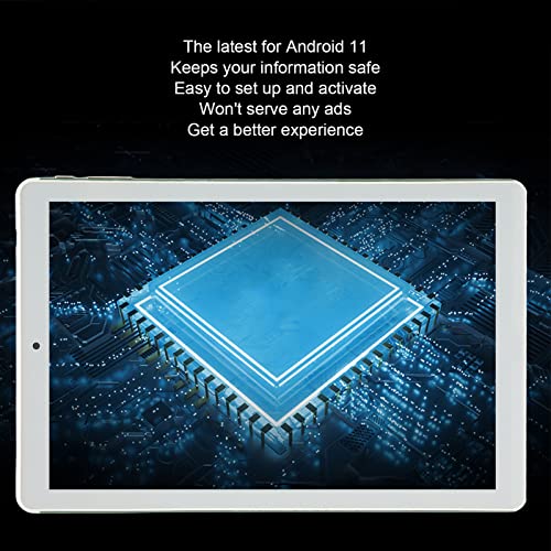 Tablet, 3G Network and 5G WiFi 8 Core Processor Tablet 10 Inch 3GB RAM and 64GB ROM 3 Card Slots IPS HD Screen for Daily for Office for Children (US Plug)