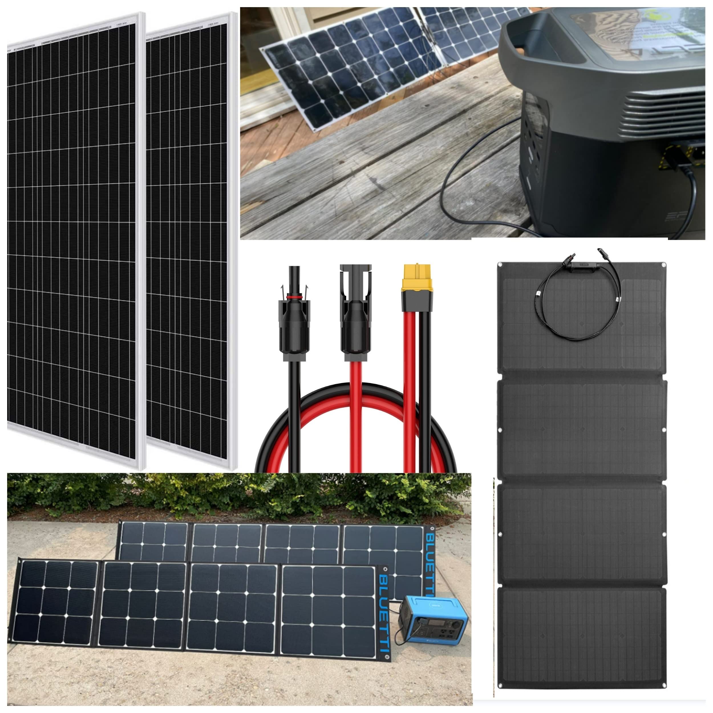 Solar Charge Cable Solar Connector to XT60 Adapter Connector Connect Solar Panel for Portable Power Station Solar Generator for Lipo Battery Pack EFDELTA Portable Power Station River 600 3M/9.84Ft