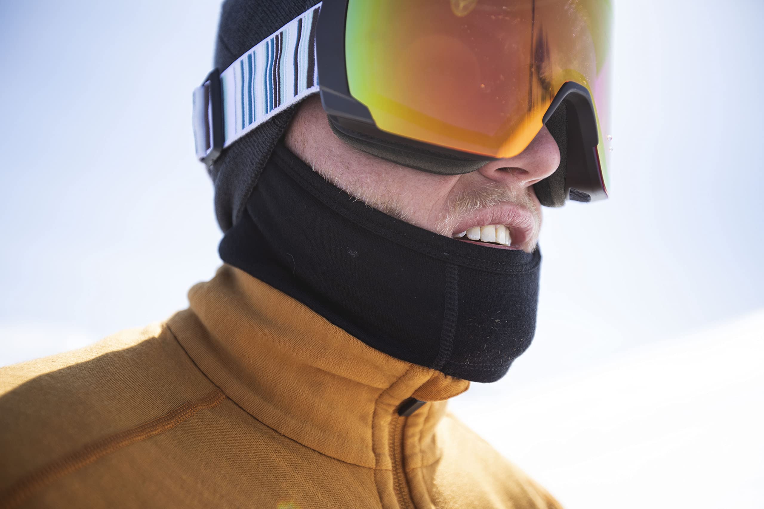 Icebreaker Unisex Merino Oasis Balaclava for Men & Women - Black - One Size