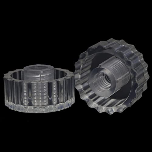 YHXiXi 12PCS Adjustable Strong Suction Cup Nut Accessories Suction Cups Strong Suction Pads with Screw Nuts Clear Hand-tightened Adjustable Plastic Sucker Holders