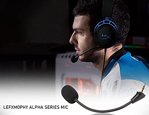 LEFXMOPHY Cloud Alpha Mic Replacement for Kingston HyperX Cloud Alpha, Alpha S Gaming Headset, 3.5mm Detachable Headphone Boom Microphone