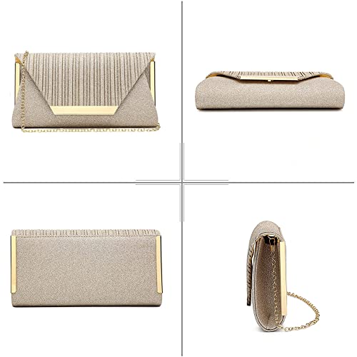 Nhicdns Clutch Purses for Women Evening Bags Envelope Clutch Handbags Wedding Party Prom Purse