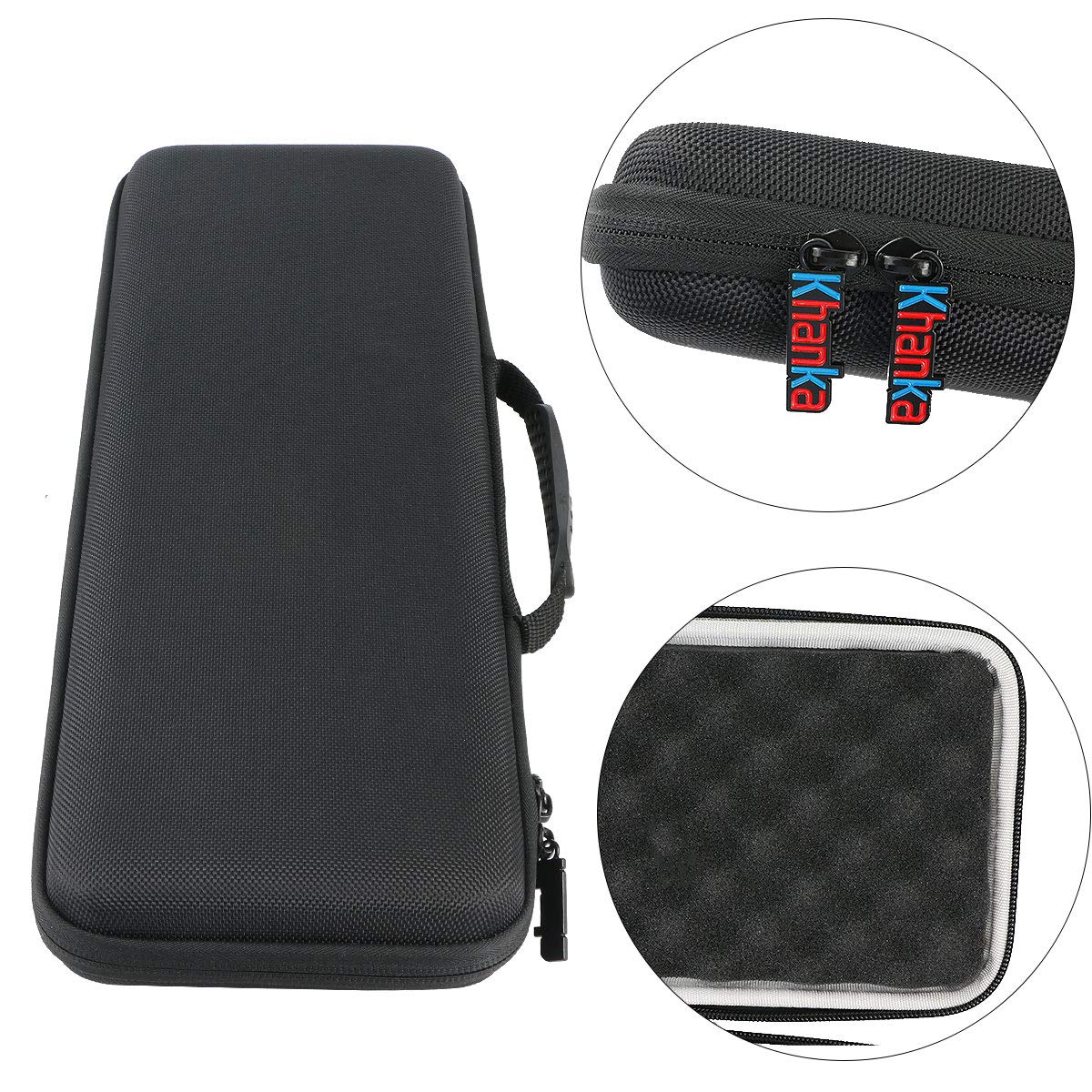 khanka Hard Travel Case Replacement for Logitech MX Keys S/MX Keys Mini/MX Keys Advanced Wireless Illuminated Keyboard Graphite,Case Only