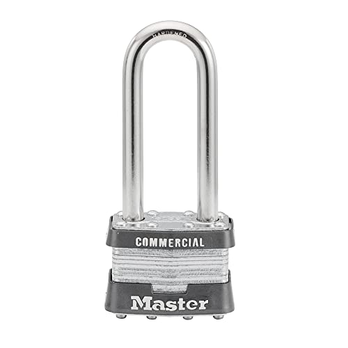 Master Lock 1KALJ Outdoor Padlock with Key, Silver, 1LJ, 1 Pack