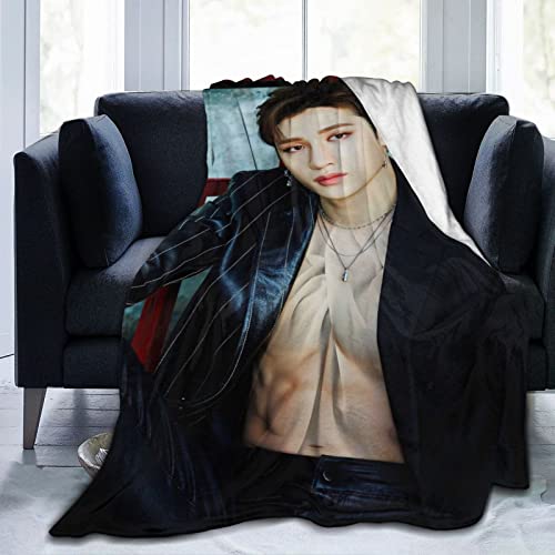 XCRUPYT Super Soft Stray Flannel Throw Bangchan Blanket Kids for Bed Sofa Office Knee pad,Bed car Camp Beach Blanket Throw Blankets 50"X40"