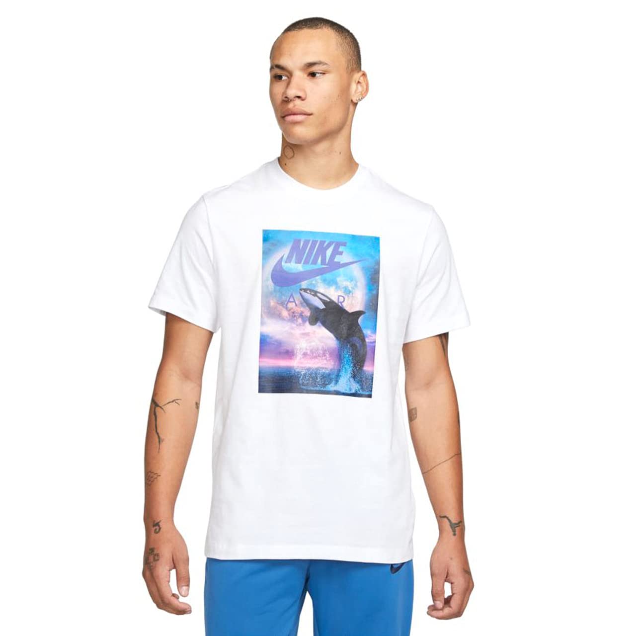 Nike Men's White Sportswear Air Orca T-Shirt - XL