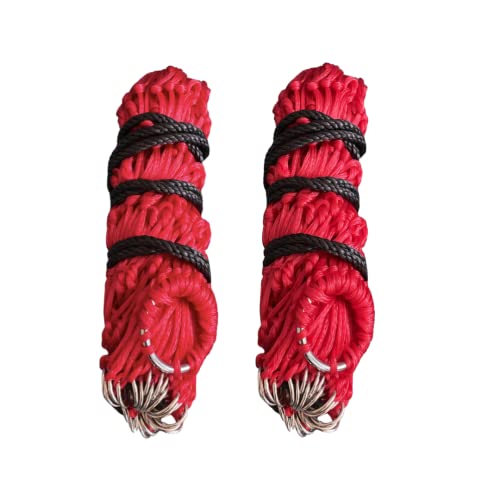 TECH EQUESTRIAN (2piece) XL Slow Feed Haynet 42” with 26 Rings Protection | Holes 2x2 inch | Slow Feed Haynet for Horses | Slow Feed Hay Bag | Multi_Pack_Combo_Deals (Pack_of_2, Black)