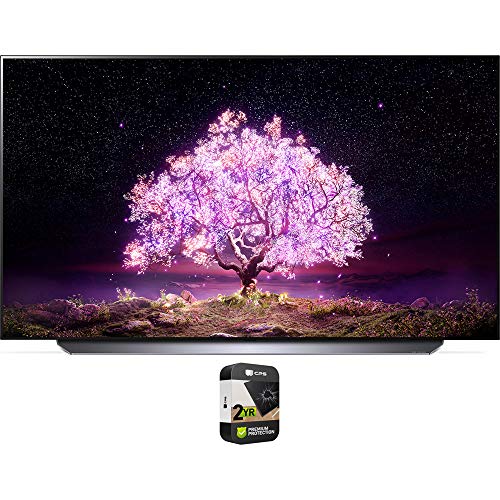 LG OLED55C1PUB 55 Inch 4K Smart OLED TV with AI ThinQ Bundle with Premium 2 YR CPS Enhanced Protection Pack