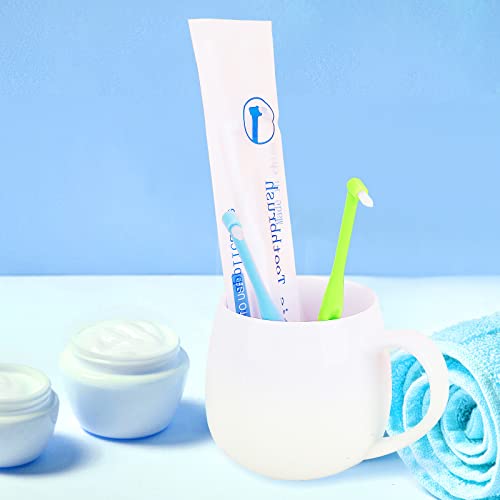 WLLHYF Single Tuft Toothbrush 2 Pieces Interspace Tuft Brush Soft Teeth Brushes Manual Toothbrushes End-tuft Toothbrush for Gap Orthodontic Braces Sensitive Gums Deep Cleaning (Green, Blue)