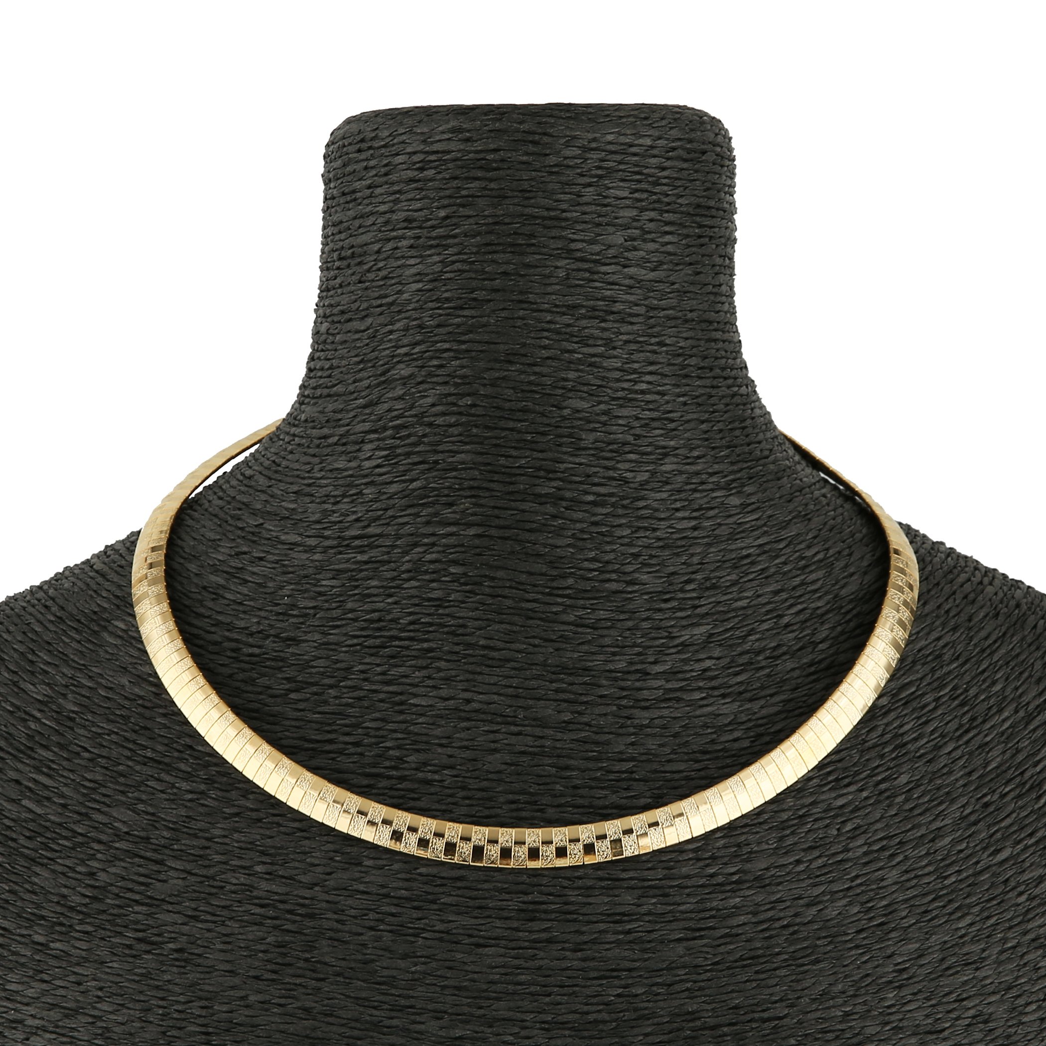 HZMAN Stainless Steel Omega Chain 8mm Solid 18 inch Necklace and 8.5 inch Bracelet Set