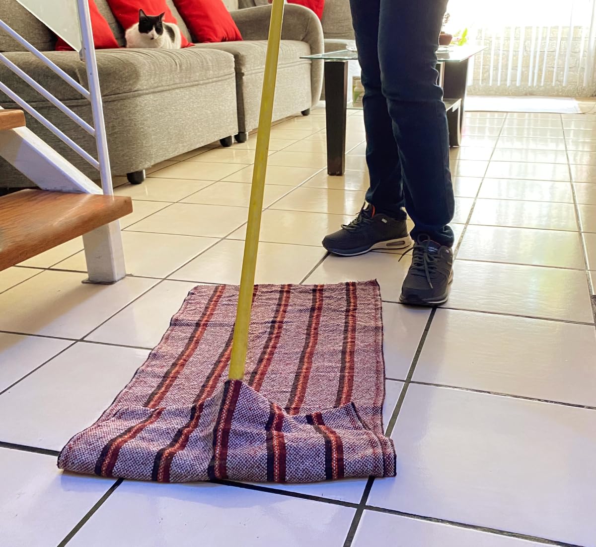 JF José Fincowski - Multipurpose Rag 140 x 47 cm. Mexican Jerga + Bonus, Ultra Absorbent Kitchen Cloths, Ideal Rags for Mopping and Cleaning Floors, Bathroom, and Kitchen. Mopping Rags.