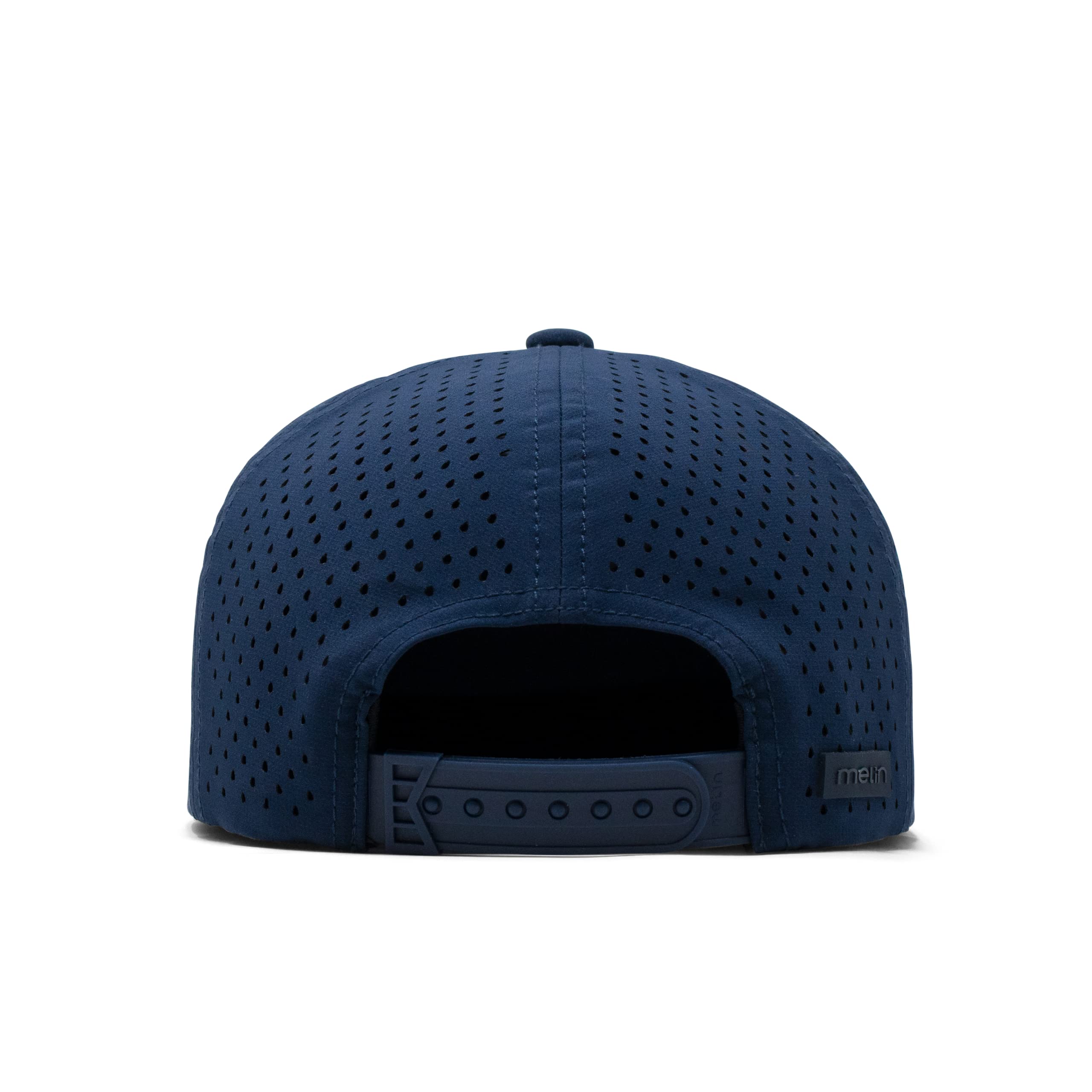 melin Coronado Anchored Hydro, Navy, Men's Performance Snapback Hats, Water-Resistant Fitted Baseball Cap for Men & Women, Golf, Running, or Workout Hat, Medium-Large
