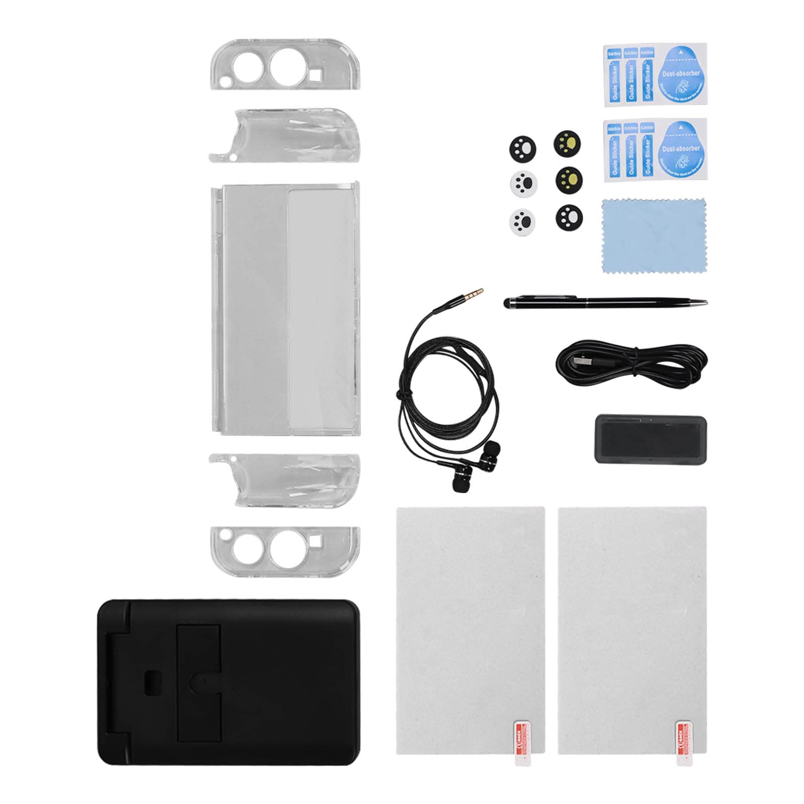 PENO Carrying Case Accessory Kit, High Definition Game Console Accessory Set with Full Touch Protection Game Console Accessory Set